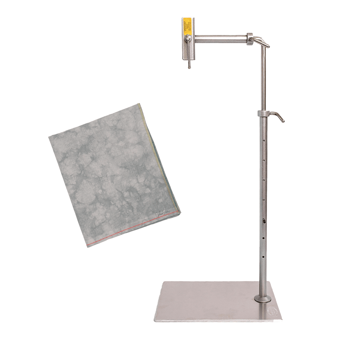 Embroidery Hoop Stand Cross Stitch Bundle - Lowery Silver Gray Cross Stitch Floor Hands Free ...