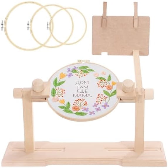 Embroidery Hoop Stand Kits, 1 Set Adjustable Embroidery Hoop Holder ...