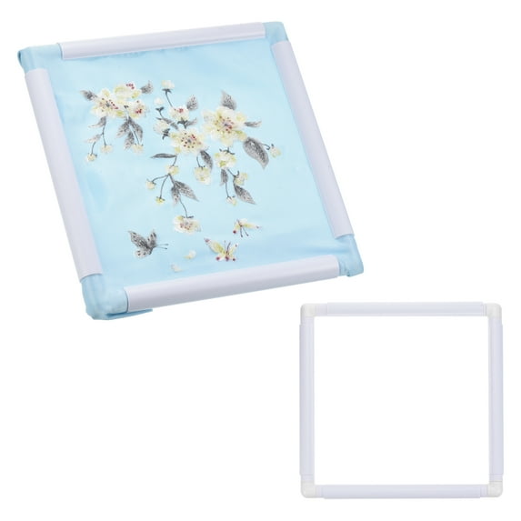 Embroidery Hoops Universal Clip Frame Reusable Square Rectangle Plastic ...