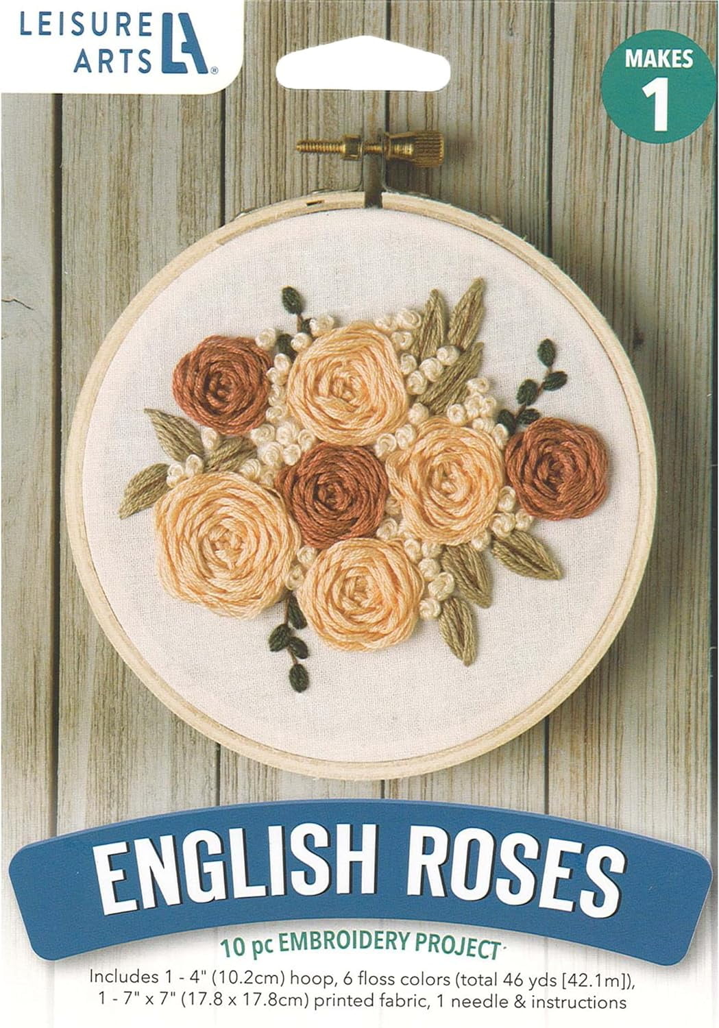 Embroidery Kit 4" English Roses - cross stitch kits for beginners ...