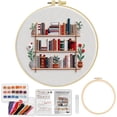 Embroidery Kit for Beginners Stamped Books - Flowers Pattern Cross ...