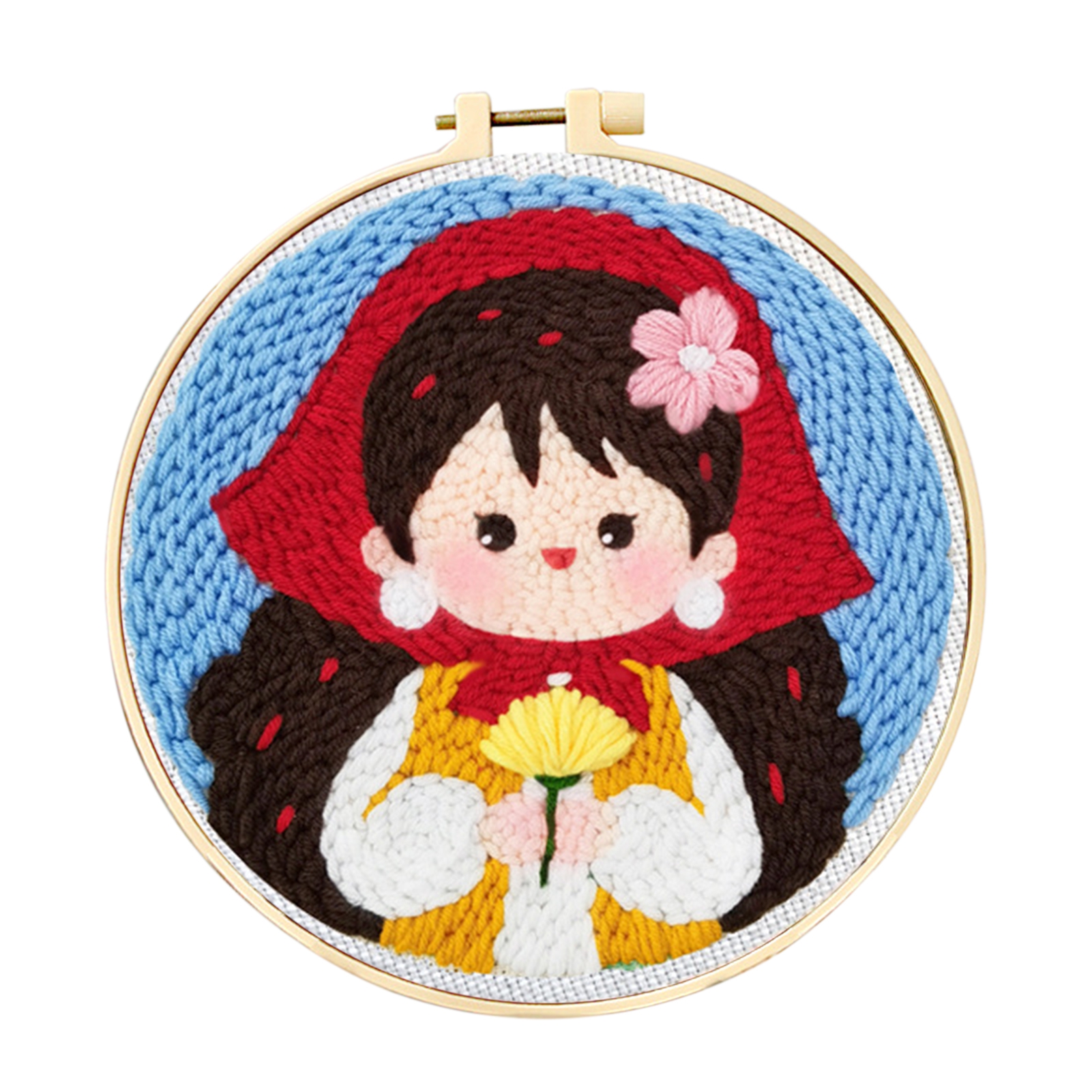 Embroidery Kit for Home Decoration Diy Punch Stitch Kit for Beginners ...