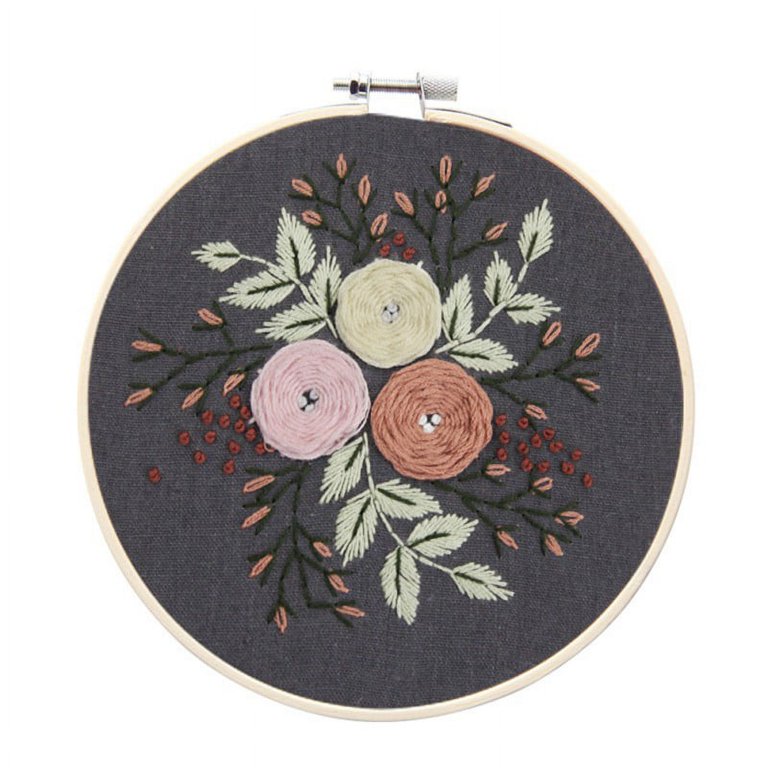 European Plant Flower Embroidery Cross Stitch Kit Diy European Flowers