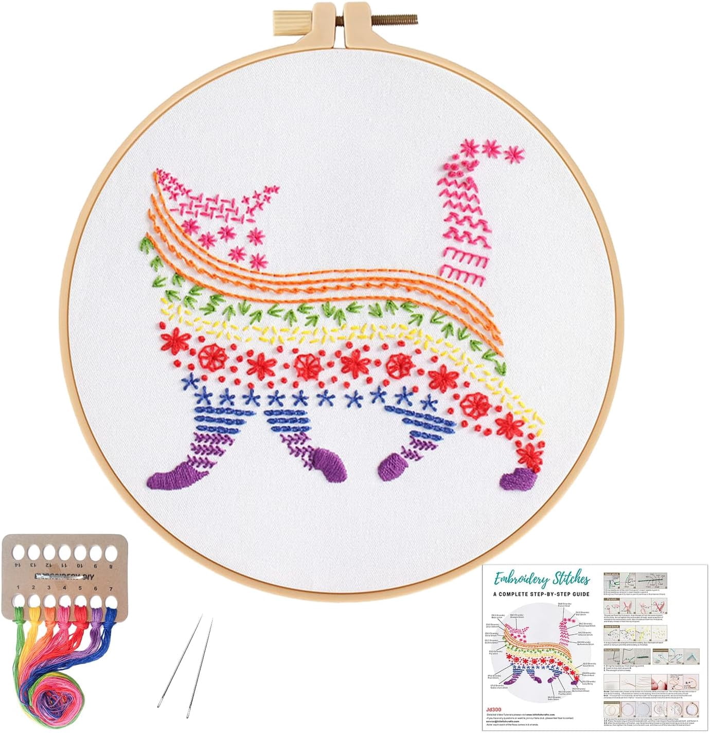 Embroidery Kits for Beginners , Stamped Practice for Starters, Stitch ...