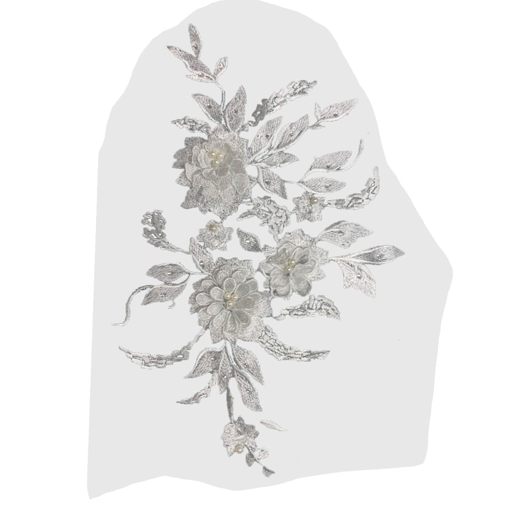 Embroidery Lace Applique Embroidered Flower Patches Applique Sew on ...