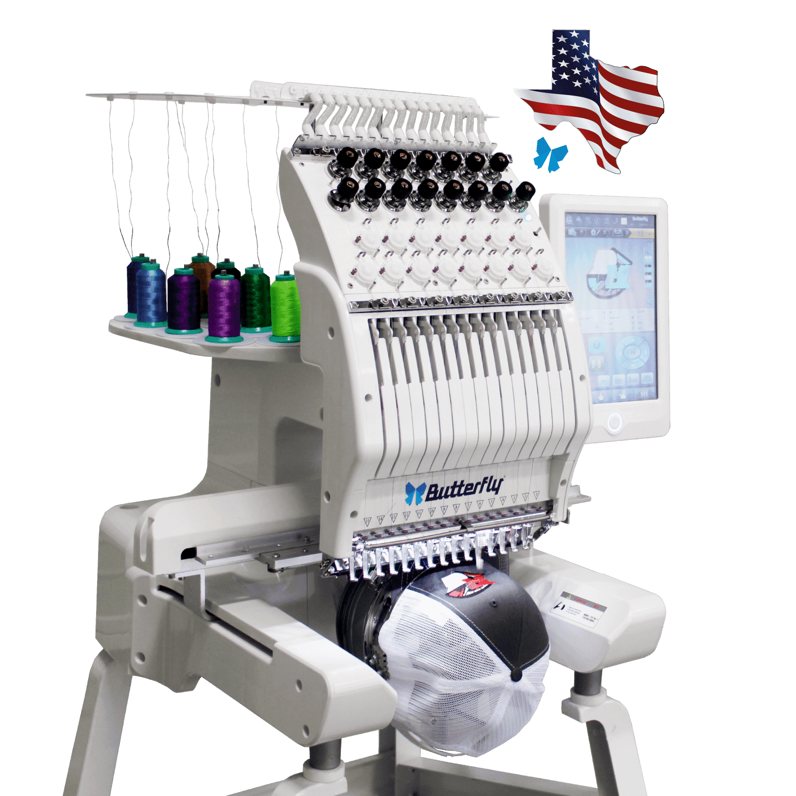 Embroidery Machine Butterfly Mini, Single-Head, 15-Needle - Walmart.com