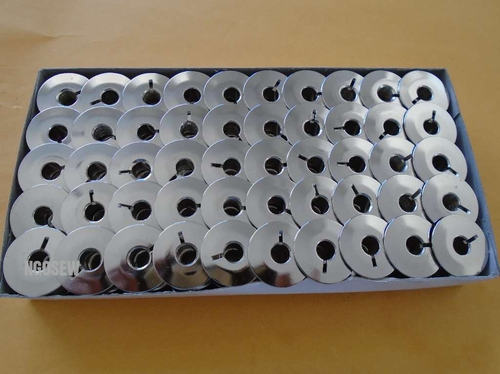 Ngosew Embroidery Metal Bobbins, Size L, For Brother PR620, PR600II ...