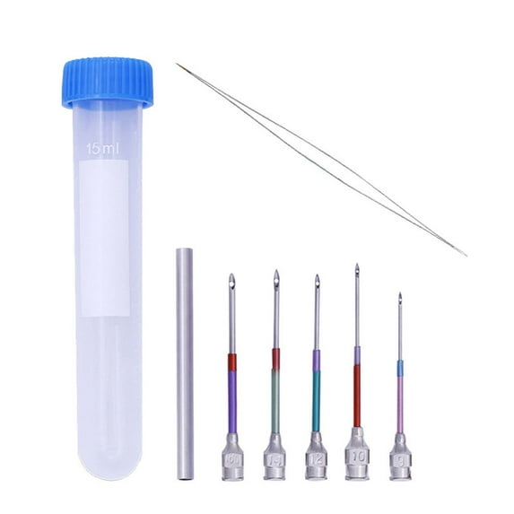 Embroidery Needle Set 7-Piece Punch Needles With Threading Device And ...