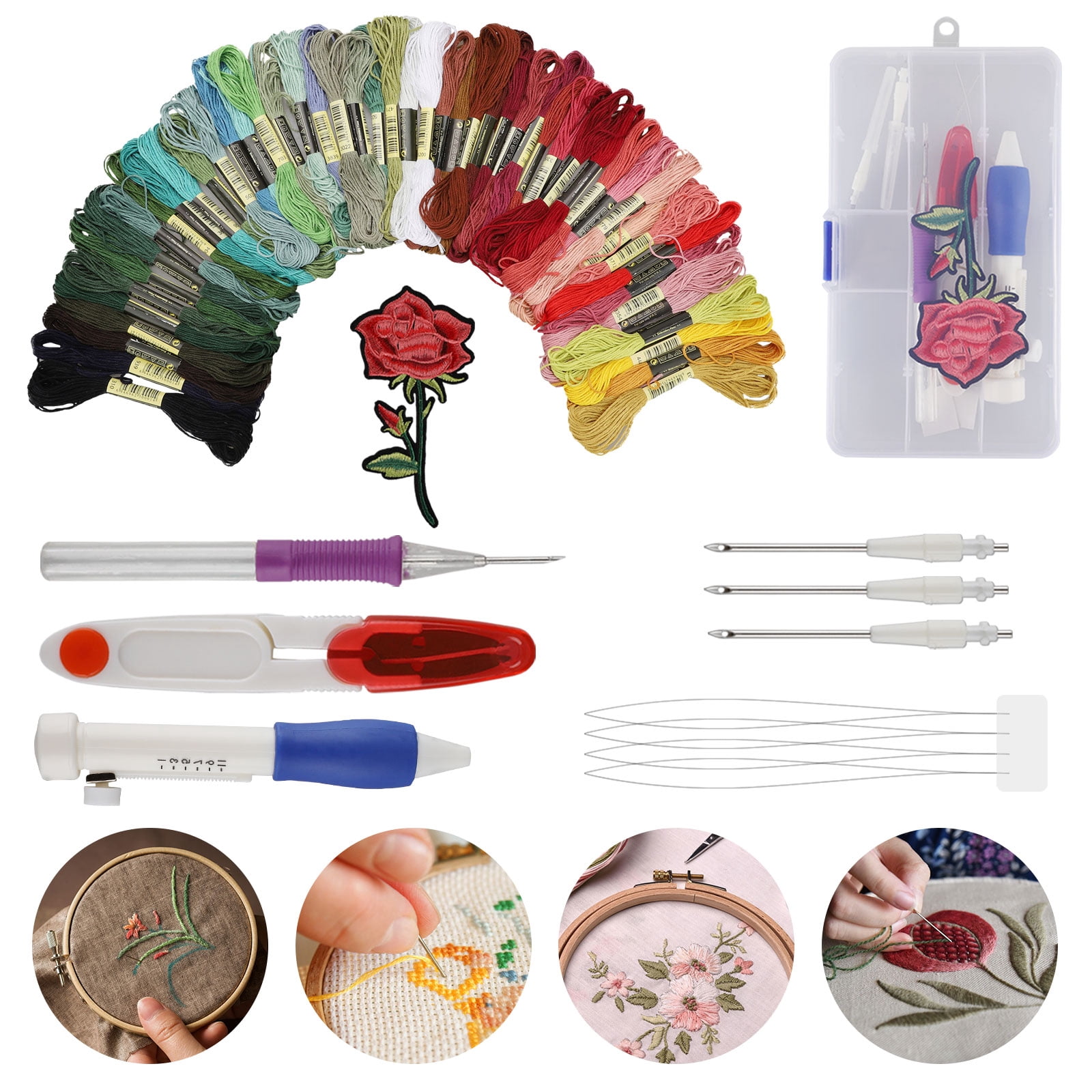 Embroidery Pen Punch Needle Embroidery Patterns Punch Needle Kit, Craft ...