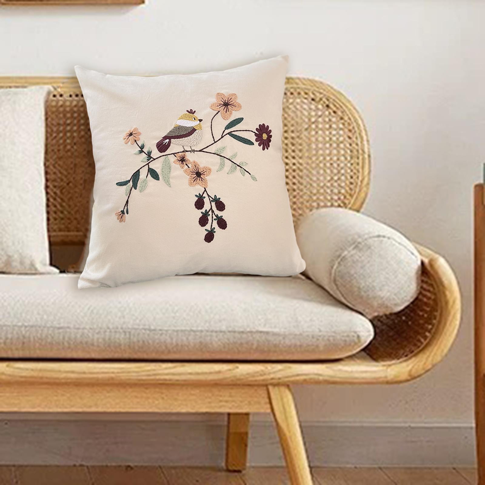 Embroidery Pillow Kits DIY Crafts Pillows Cushion Cases for Beginners ...