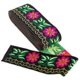 Embroidery Polyester Ribbons Jacquard Ribbon Garment Accessories Floral ...