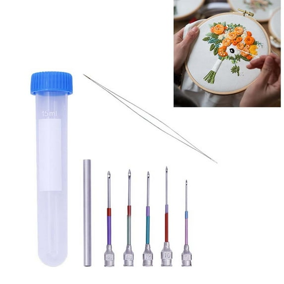 Embroidery Punch Needles, Cross Stitch Needles, 7 Piece Set for ...