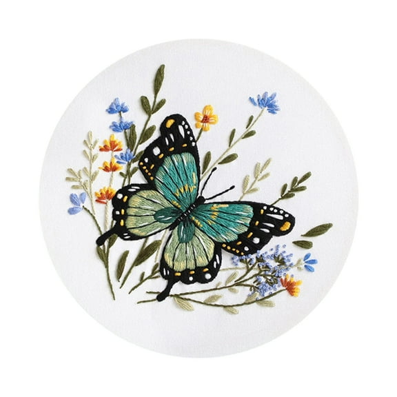 3pcs Embroidery Kit, EEEkit Animal Flower Pattern Cross Stitch Sewing ...