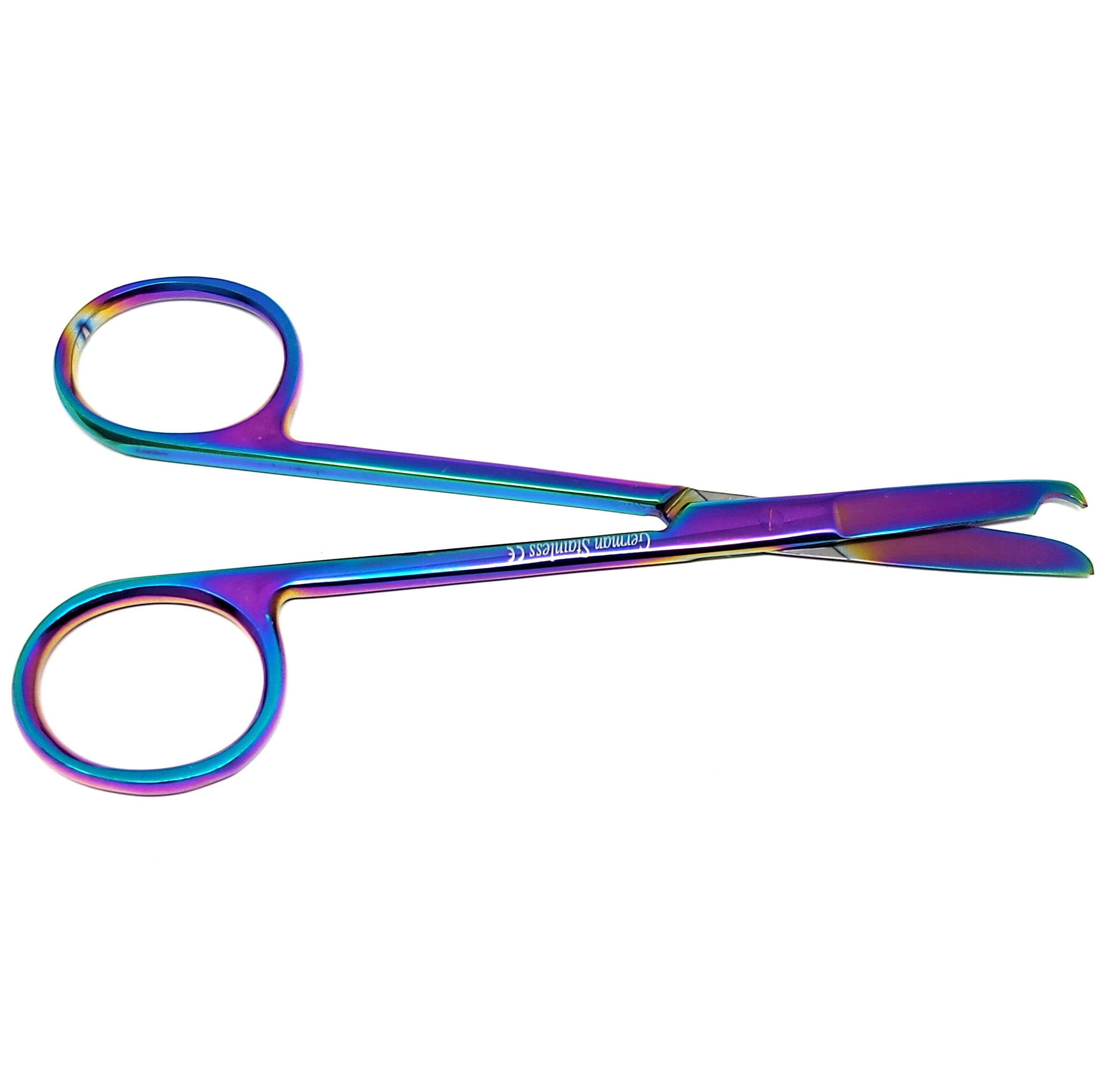 Embroidery Sewing Scissors, One Hook Blade, Stainless Steel 4.5" Slip n ...