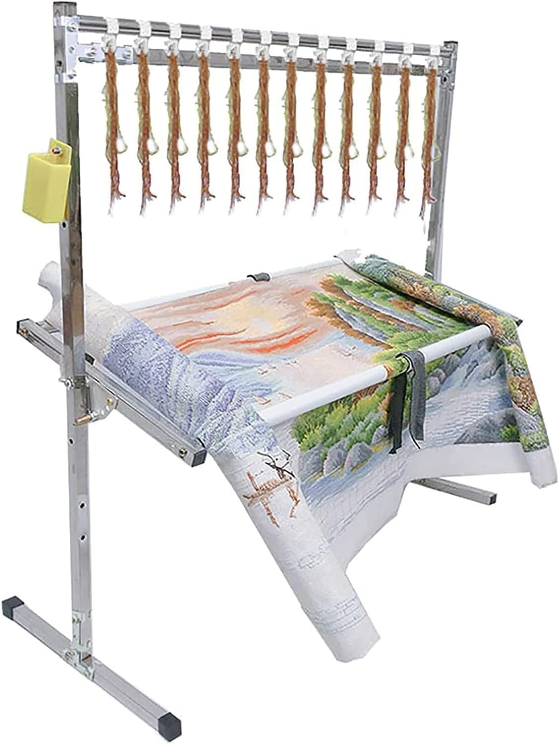 Embroidery Stand, Adjustable Cross Stitch Floor Frames With 12 Hanging ...