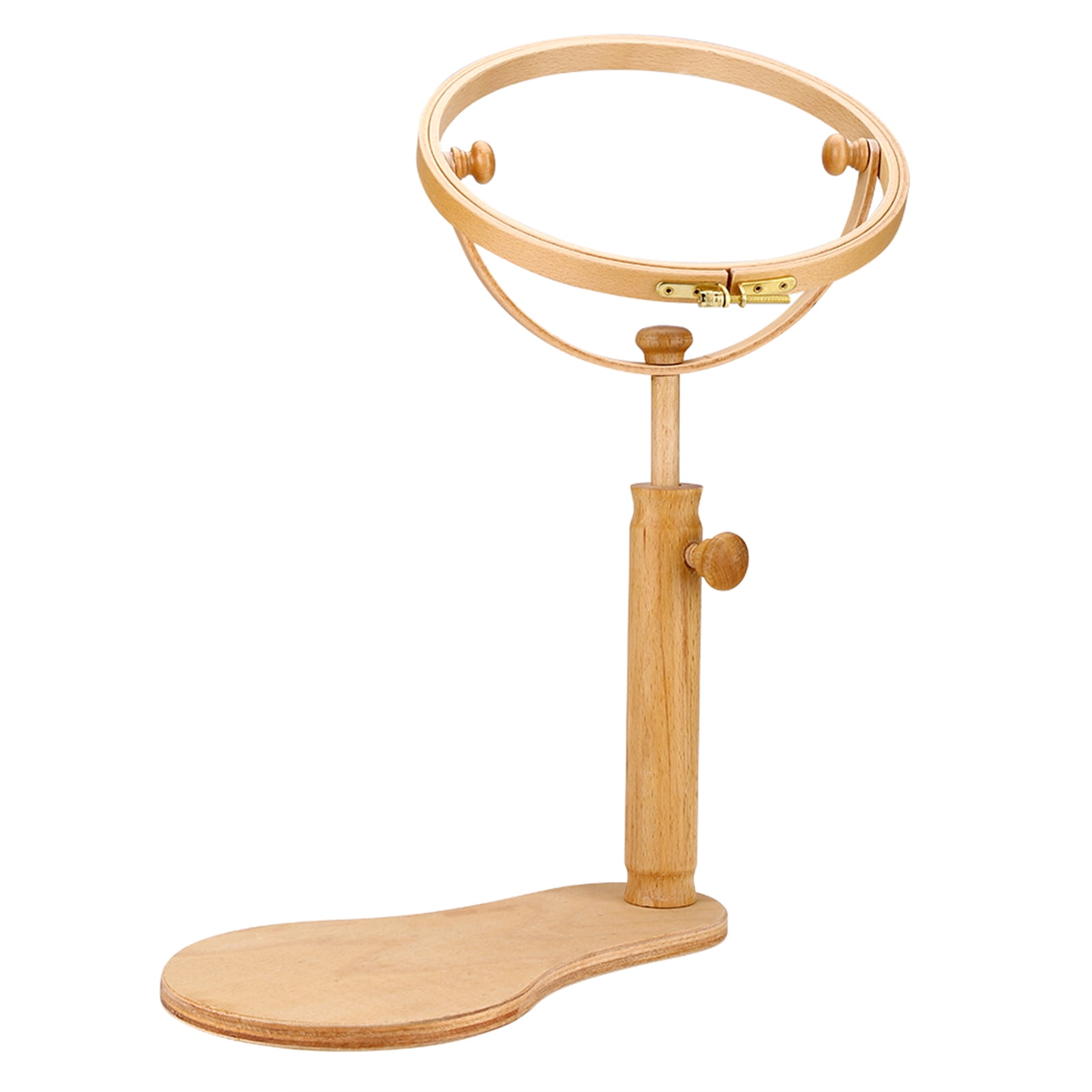 Embroidery Stand Hoop Wood Frame, Adjustable Height 41-52cm, 360 Degree ...