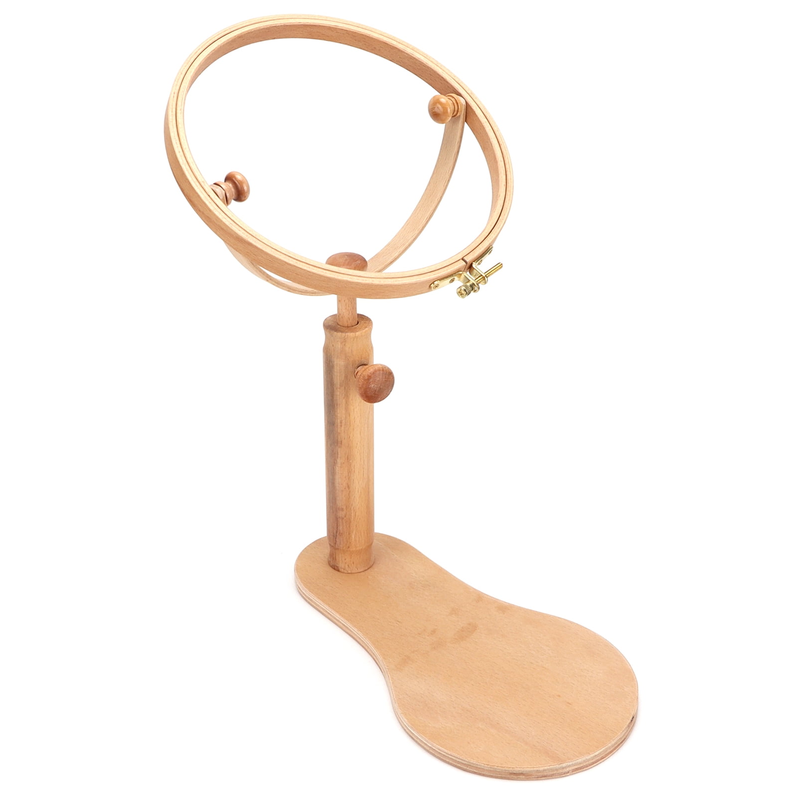 Embroidery Stand, Portable Adjustable Wooden Desktop Embroidery Stitch ...