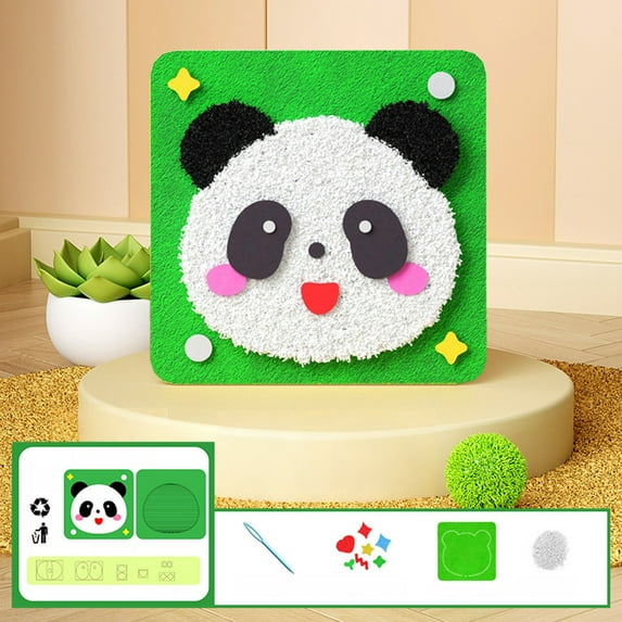 Embroidery Starter Kit with Yarn and Needle, Handmade Sewing Craft ...