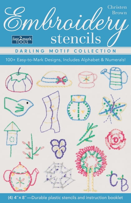 Embroidery Stencils Darling Motif Collection : 100+ Easy-to-Mark ...