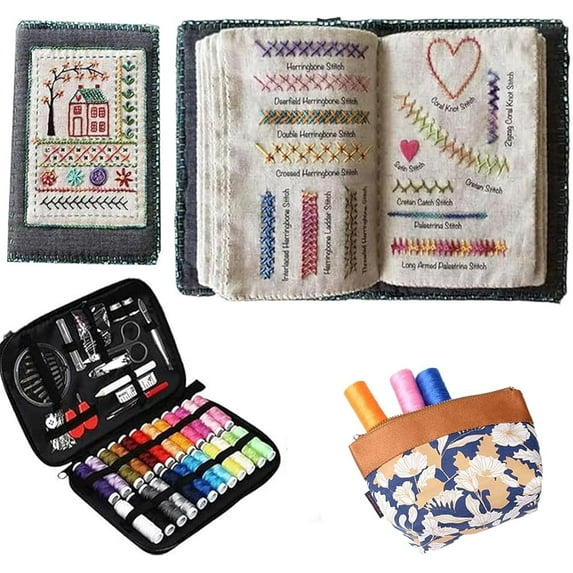 Embroidery Stitch Book Kit for Beginners, 2026 New Beginner Friendly ...
