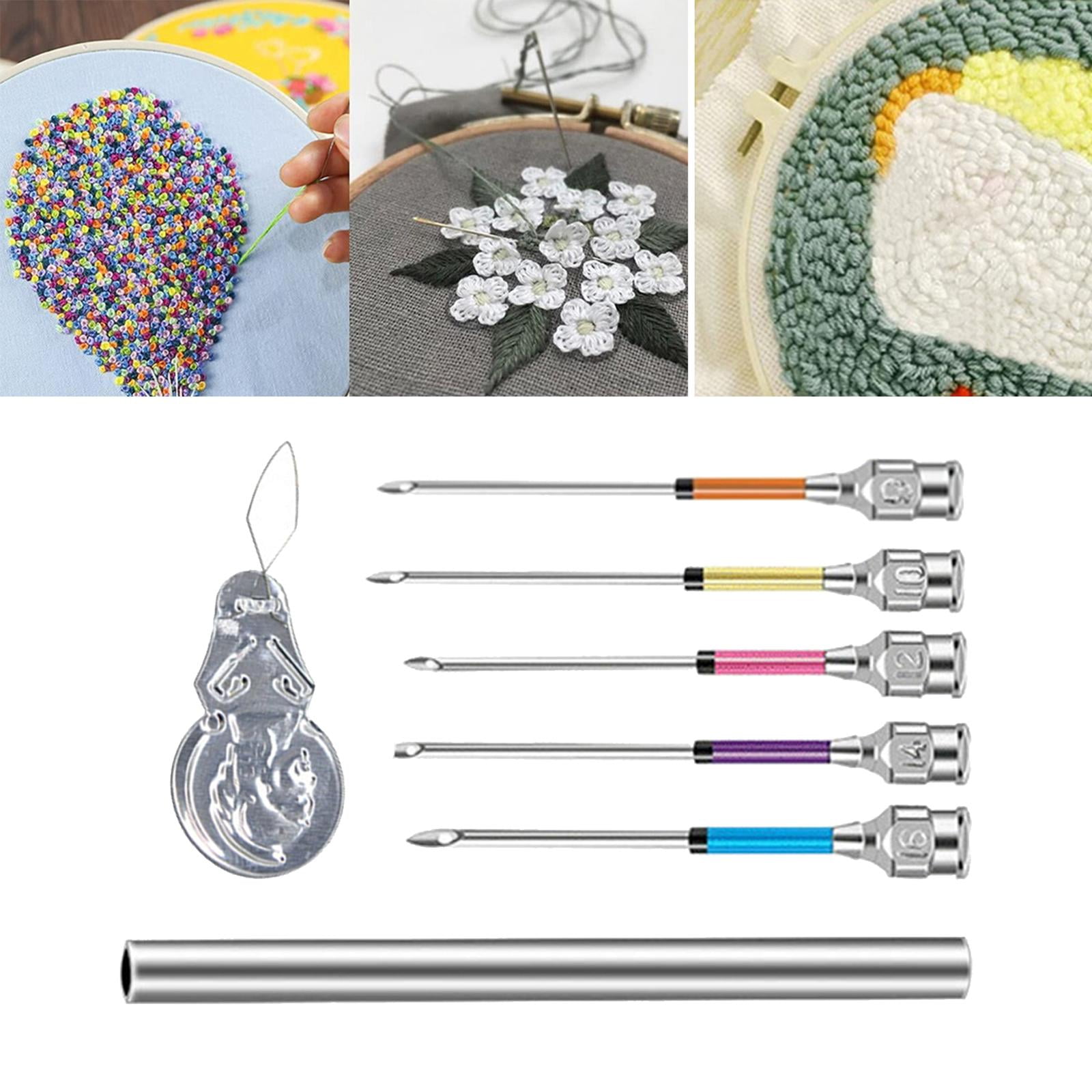 Embroidery Stitching Punch Sewing Pins Stitch Tools Crochet Knitting W ...