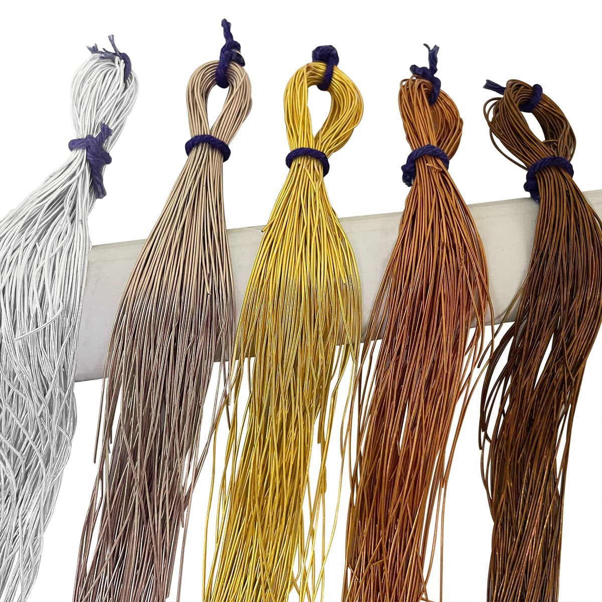 EmbroideryMaterial 05MM Thick Shiny Metallic Bullion Dabka Purl Wire ...