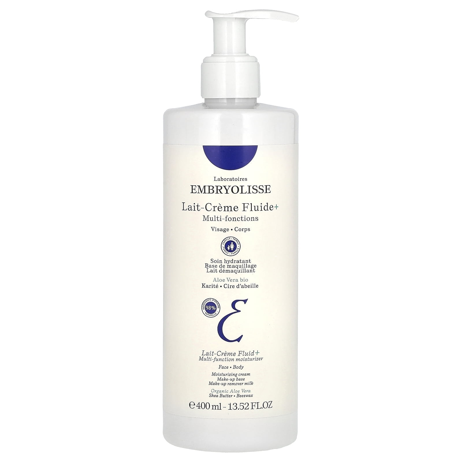 Embryolisse Lait-Crème Fluid+ Face and Body Moisturizer, 13.52 fl oz ...