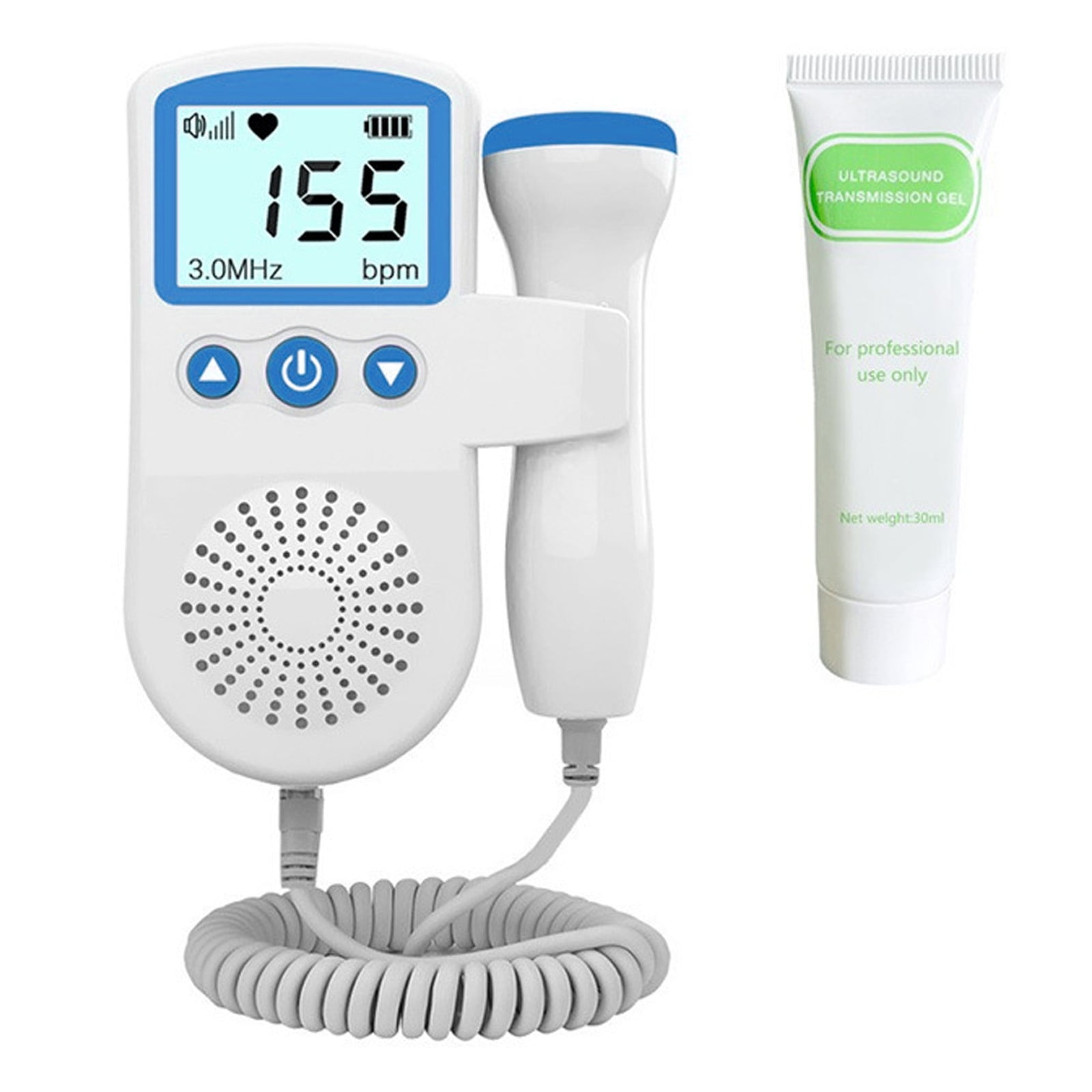 Embryos Heart Rate Monitor LZ 7, Portable for Use At Home (With Clear ...