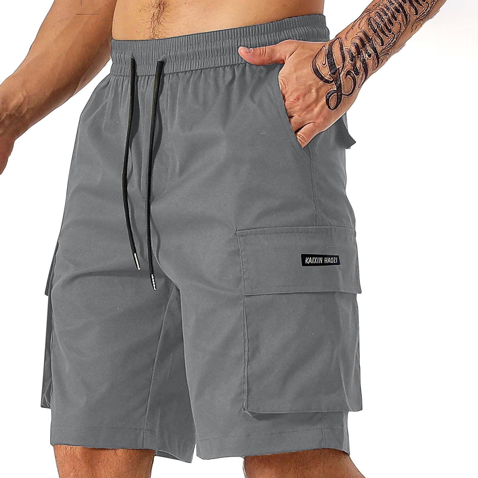 Emdiqzs Men's Cargo Shorts – Breathable Work Shorts with Multiple ...