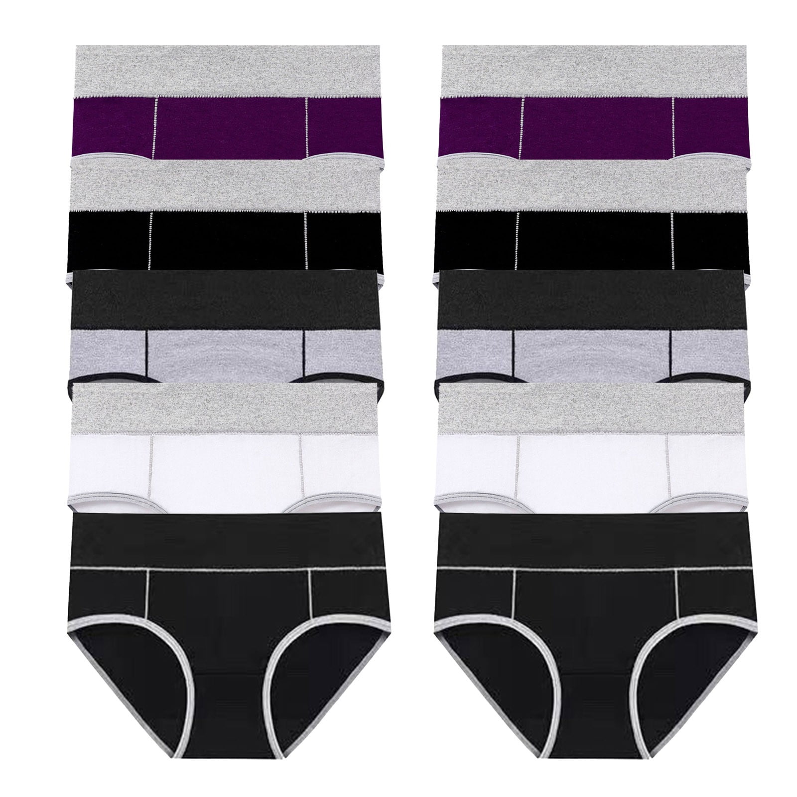 Emdiqzs Women's Underwear – Soft Briefs with Color Block Design ...