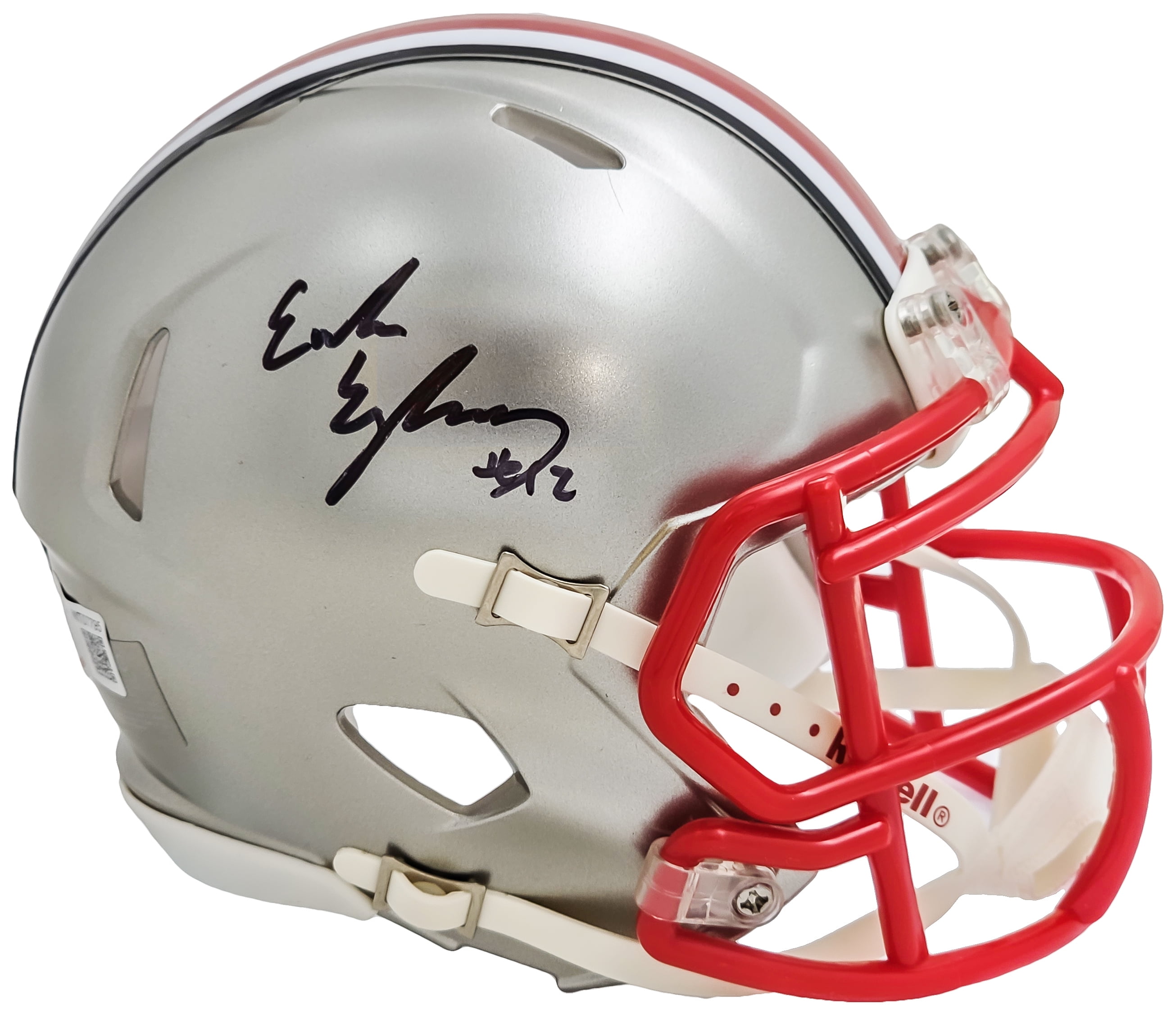 Emeka Egbuka Autographed Ohio State Buckeyes Flash Silver Speed Mini ...