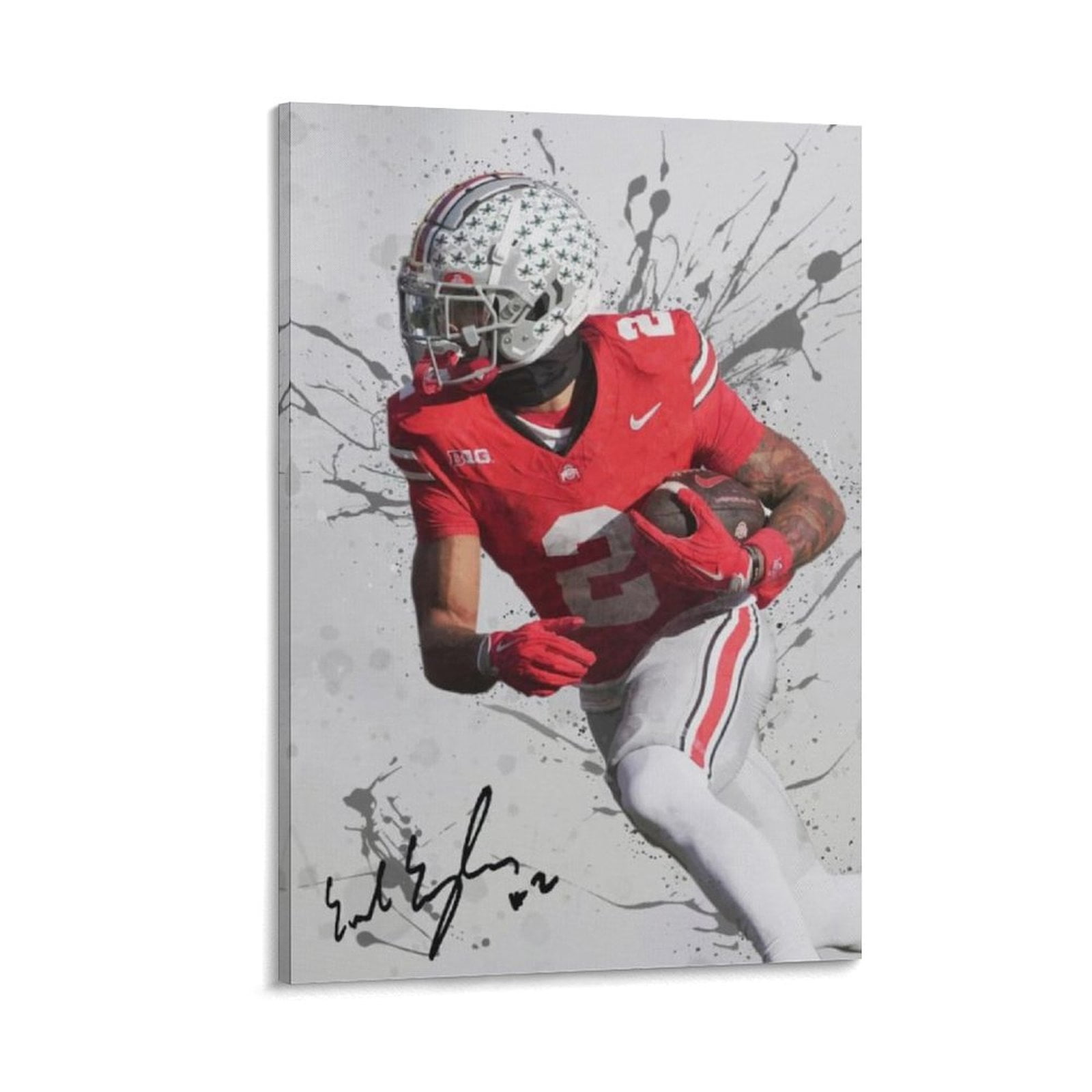 Emeka Egbuka Canvas Poster Canvas Wall Art Poster Decorative Bedroom ...