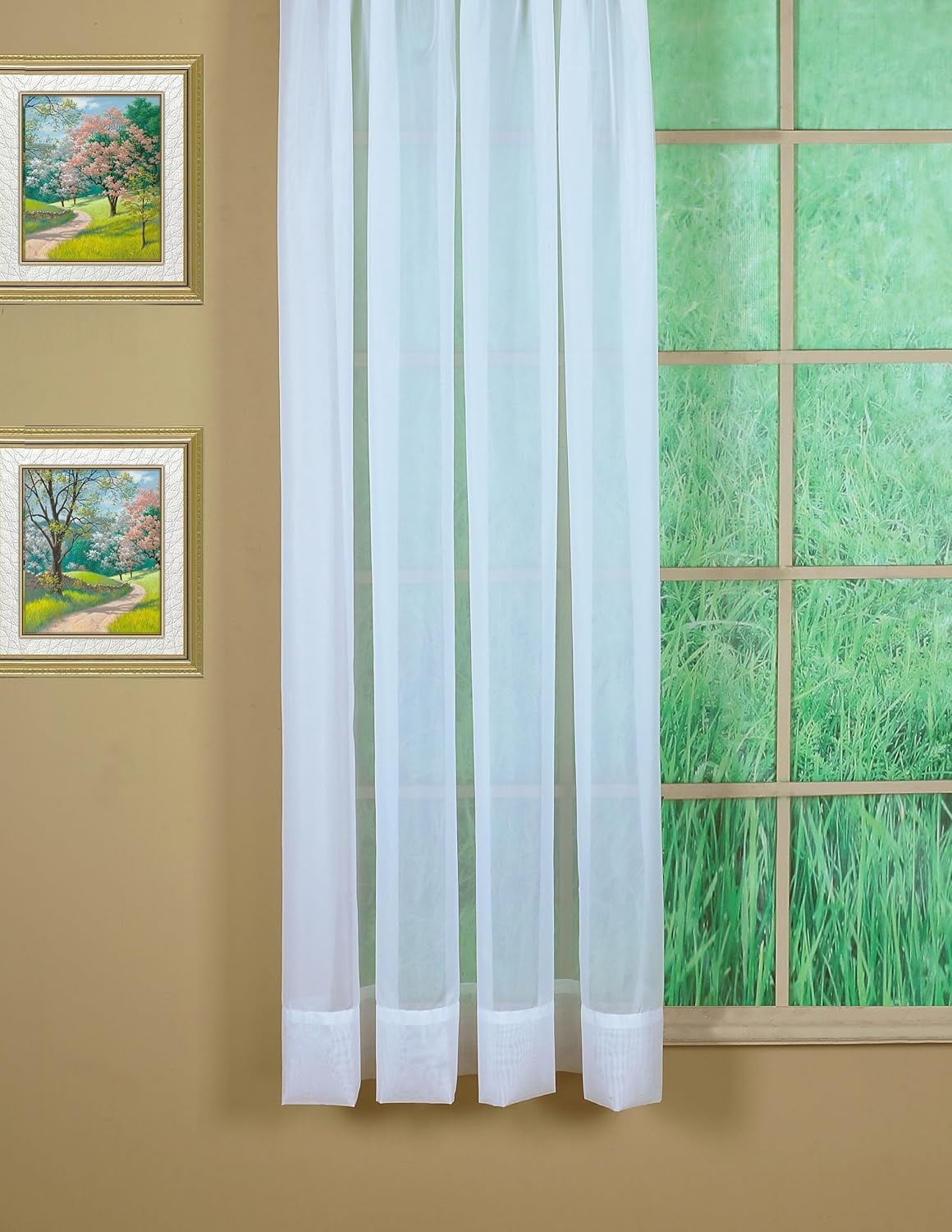 Emelia Original Voile Panel 54", White, 60" W x 54" L - Walmart.com