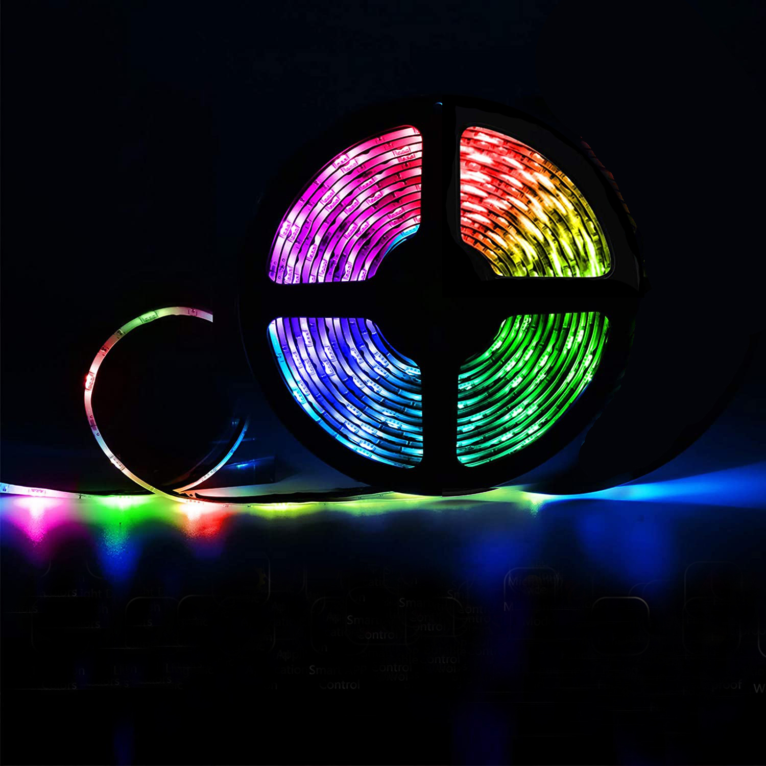 Emerald 10FT LED Strip Lights, Colored USB Connecting TV Backlight with ...