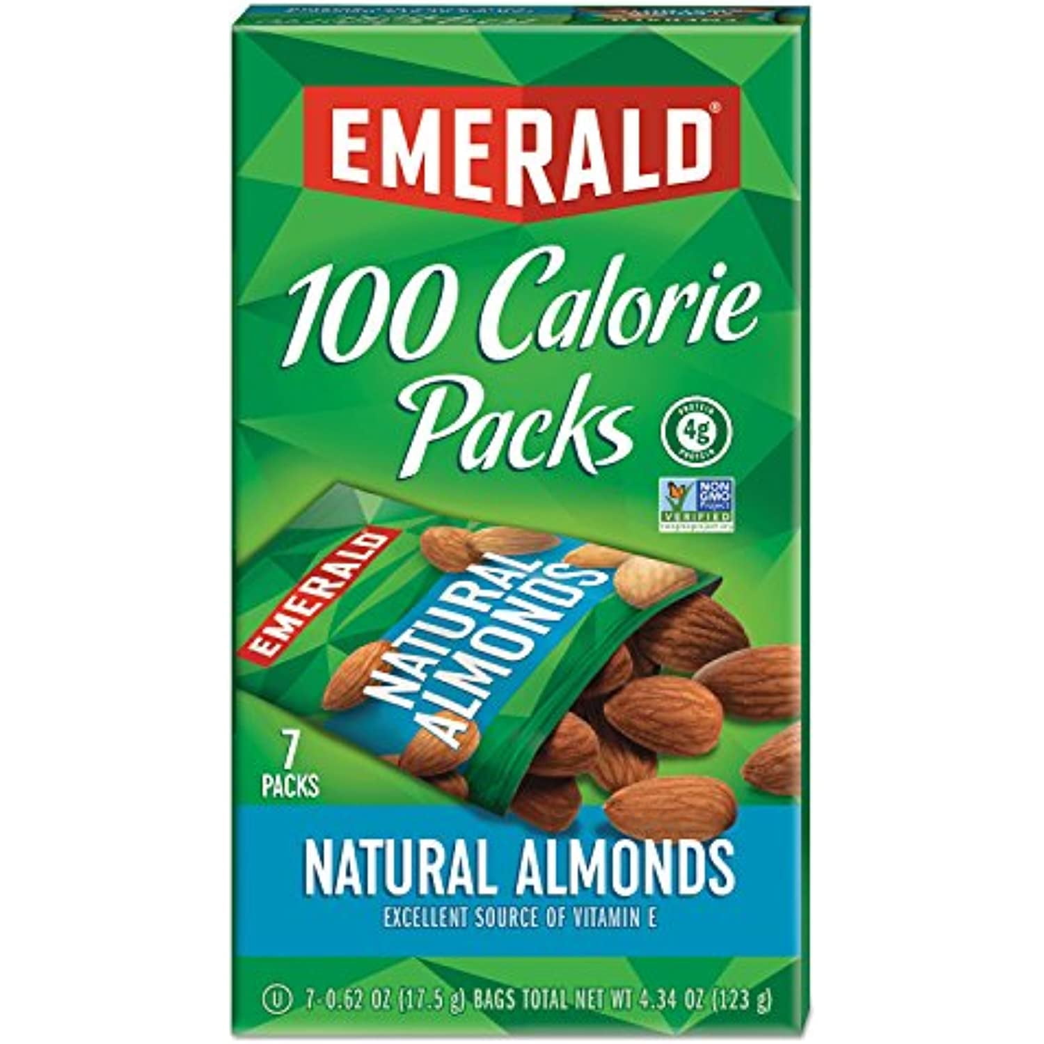 Emerald Health Nuts Diet Snack - 100 Calorie Pack All Natural Almonds ...