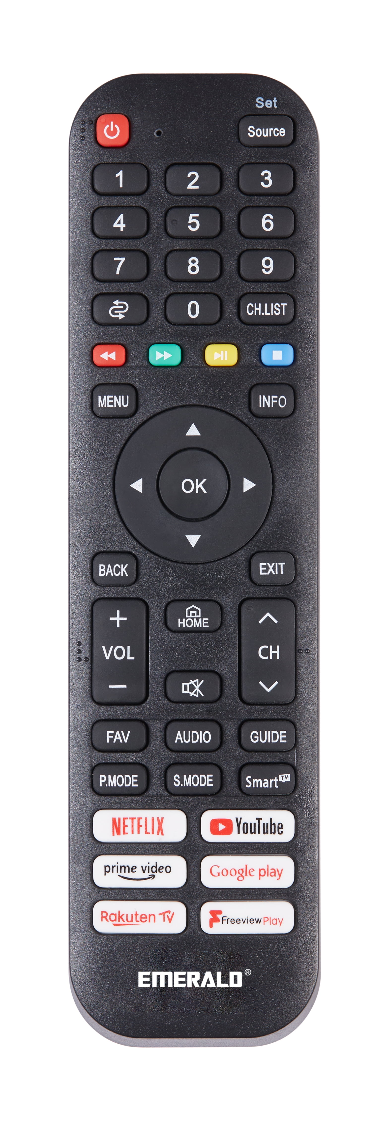 Emerald 4-Device Universal TV Remote Control in Black - Walmart.com