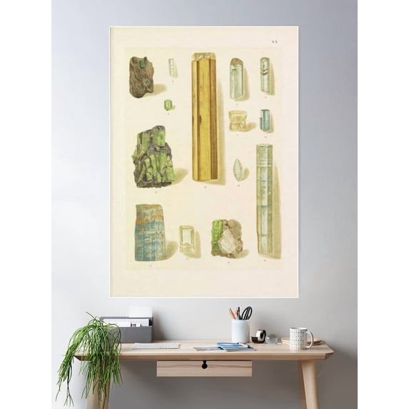 Emerald And Aquamarine Poster Wall Art Modern Wall Decor For Living ...