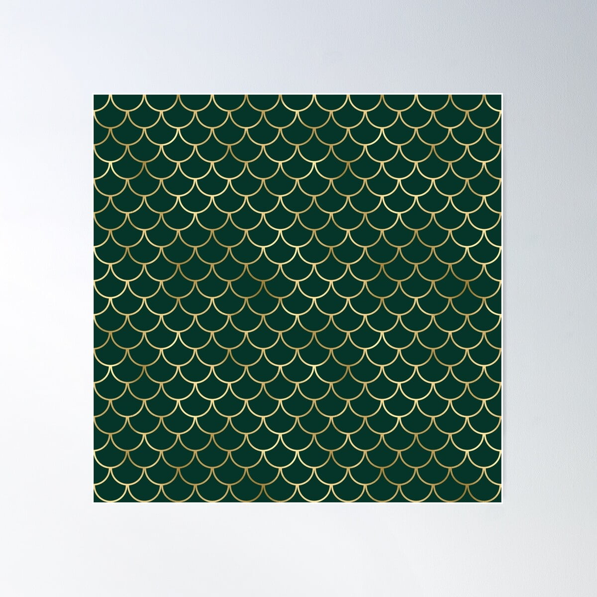 Emerald And Gold Safari Paper V9 Poster Wall Art, Modern Wall Decor For ...