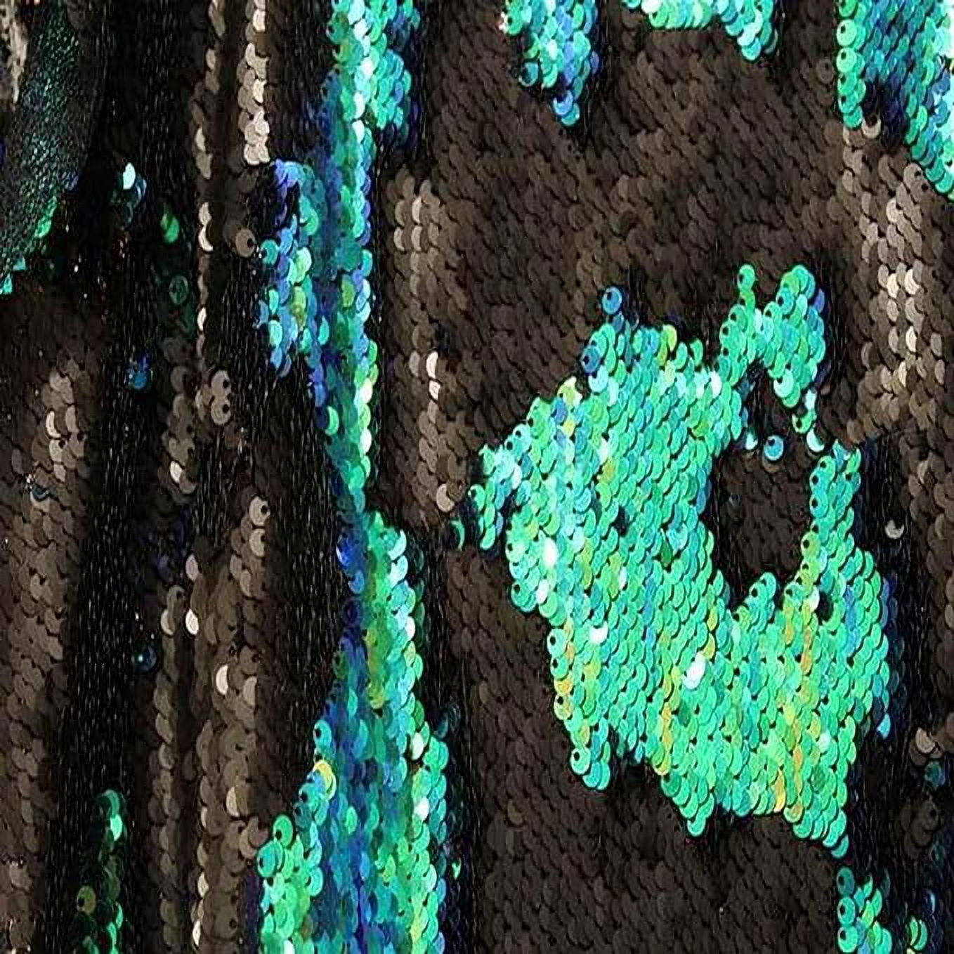 Emerald Color Changing Sensory Wall Reversible Sequin Fabric, Easy to ...