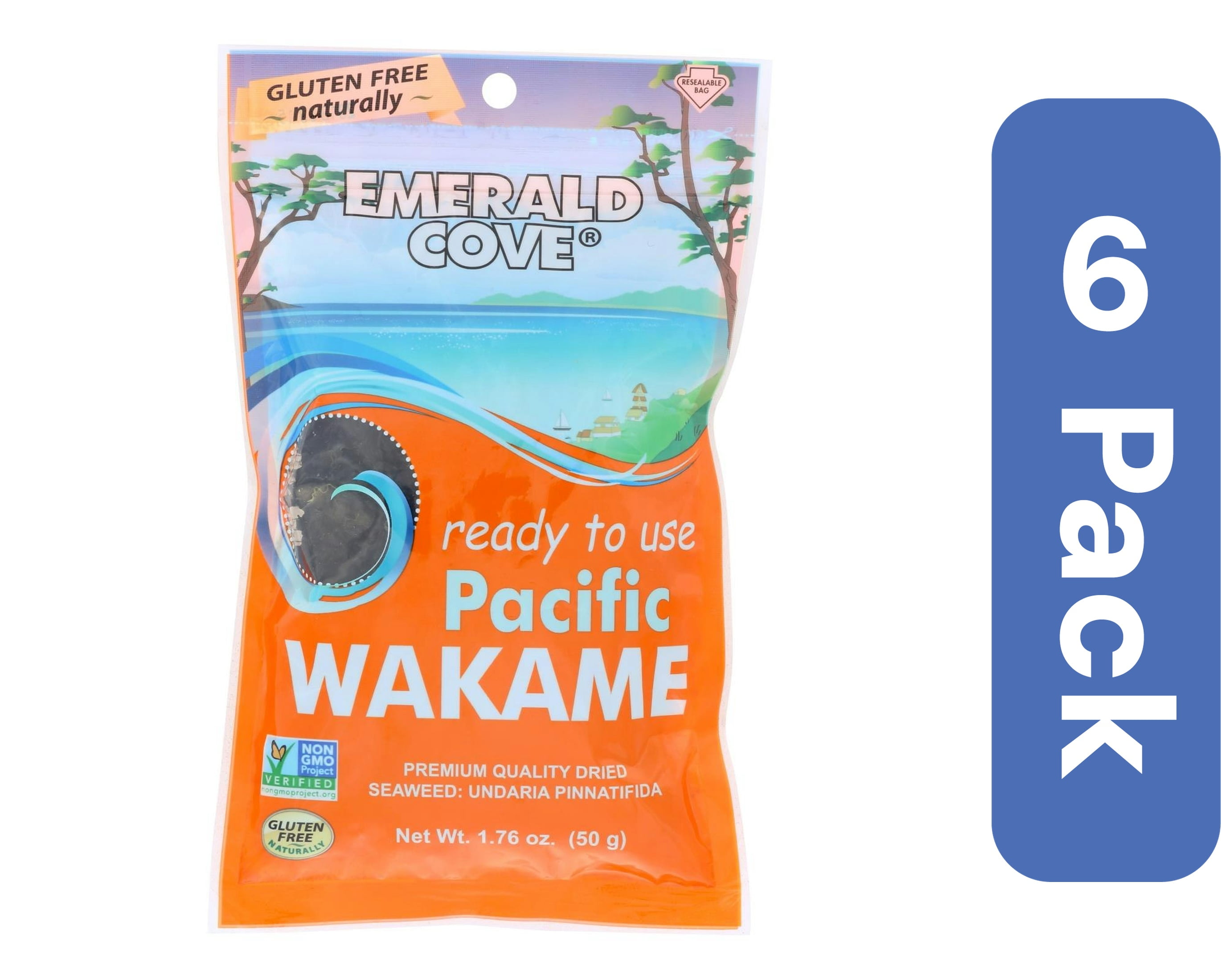 Emerald Cove Organic Wakame Sea Vegetable 1.76 oz (Pack Of 6) - Walmart.com