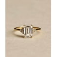 Emerald Cut Diamond 2 CT Engagement Ring 14K Gold Moissanite Diamond ...