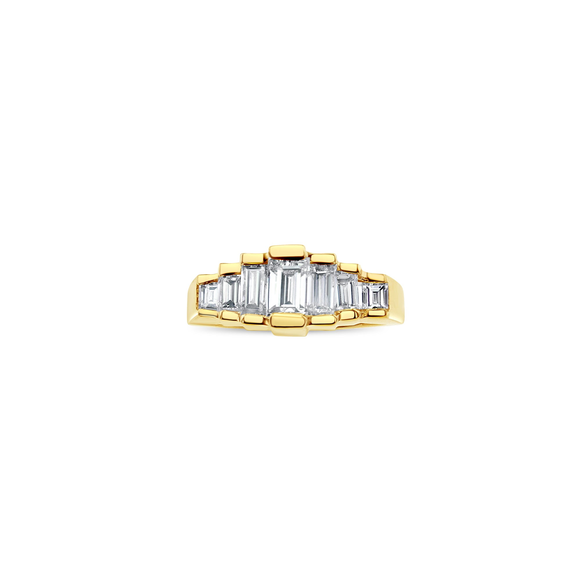 Emerald Cut Fay Baguette Diamond Engagement Ring - Walmart.com
