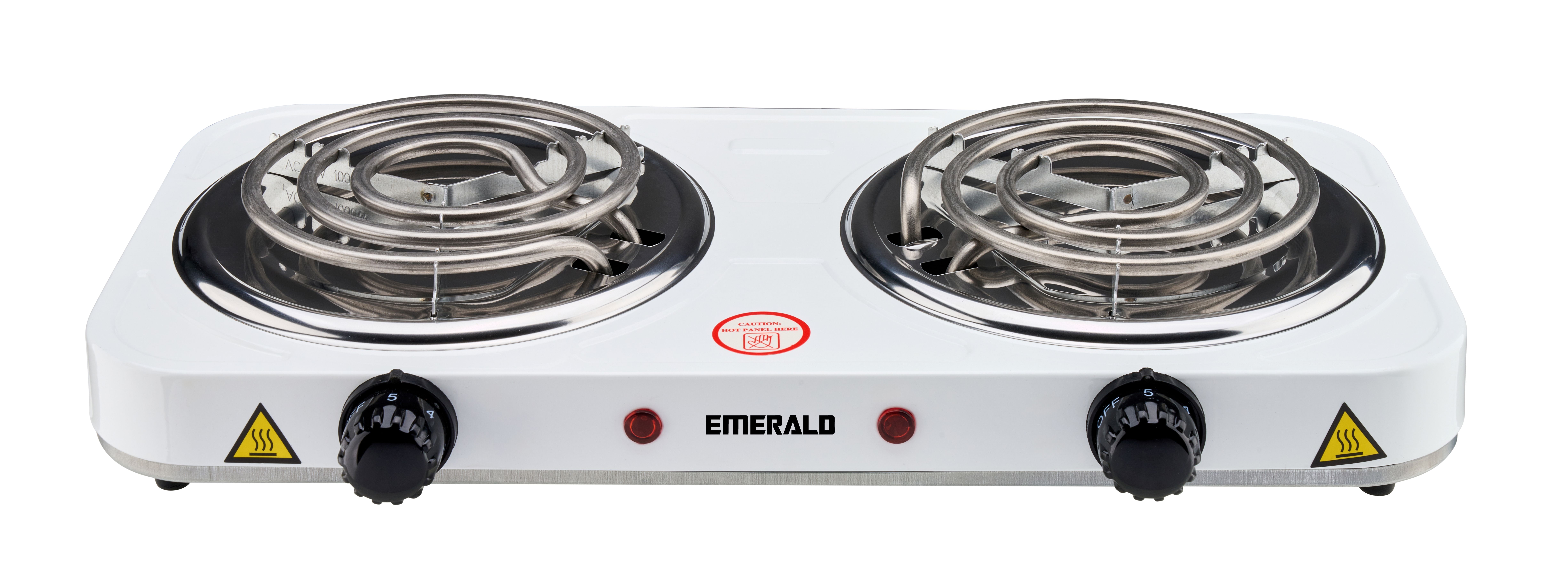 Emerald Electric Double Stove Top Burner White - Walmart.com