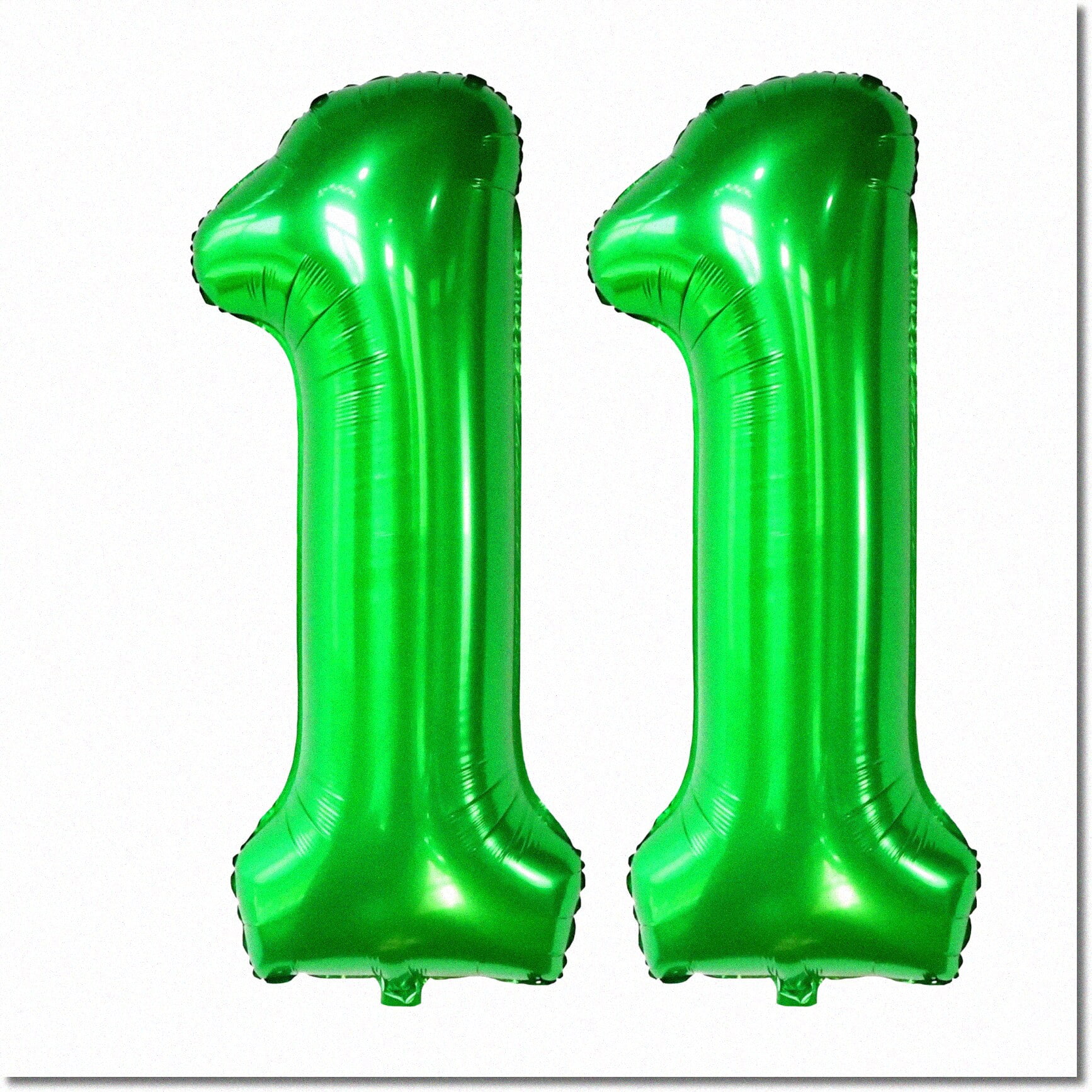 Emerald Eleven Celebration Kit - Jumbo 40" Green Number 11 Balloon ...