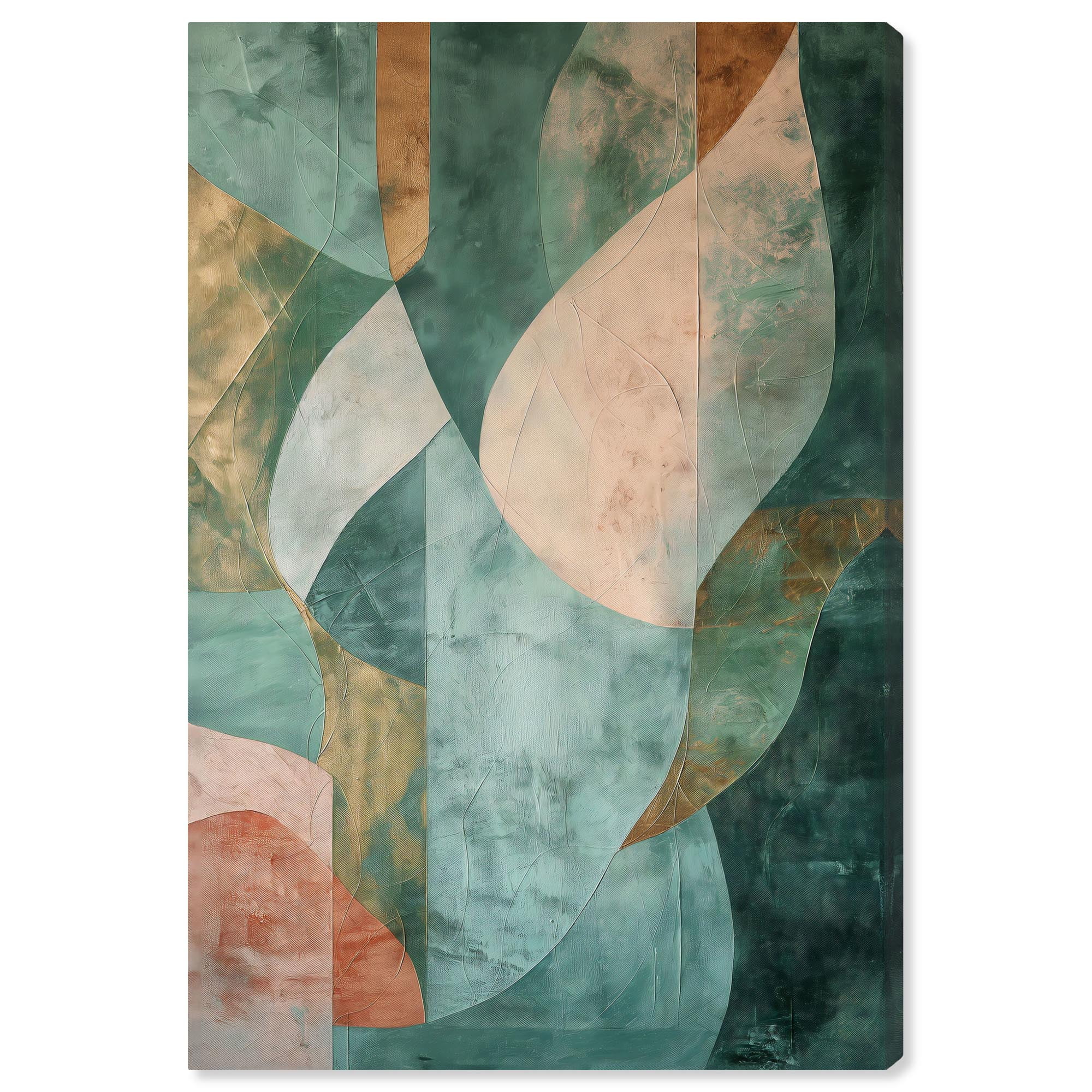 Emerald Ember II Canvas Green Abstract Art by Art Remedy, Gallery ...