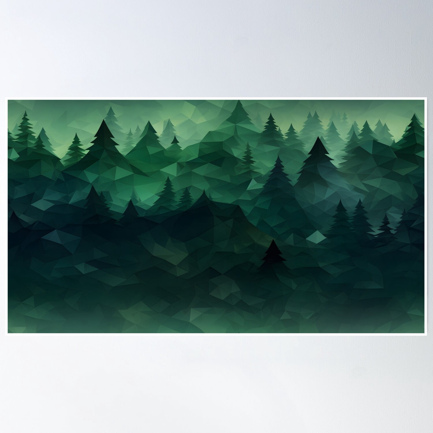 Emerald Enclave: A Verdant Forest Haven Poster Wall Art, Modern Wall ...