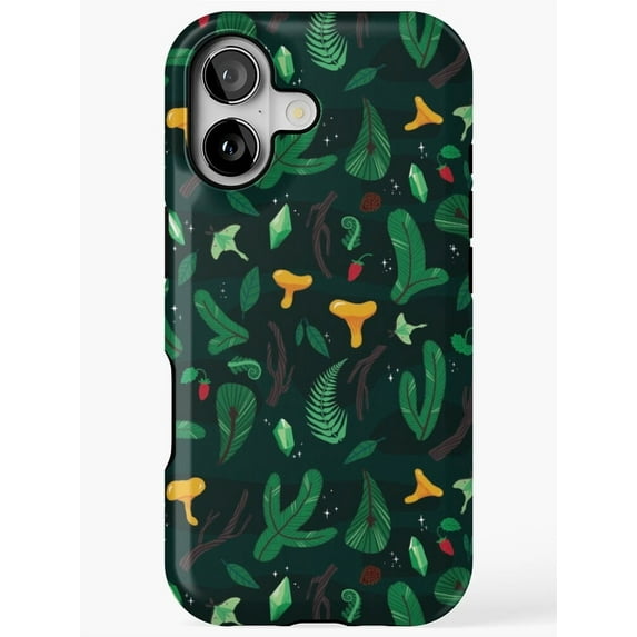 Emerald Forest Nature Scene Phone Case for iPhone 11 12 13 14 15 16 17 ...