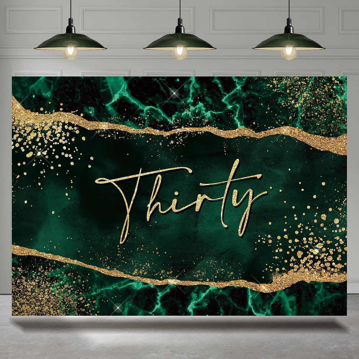 Emerald Green Backdrop 30th Birthday Fluid Thirty Birthday Photography ...