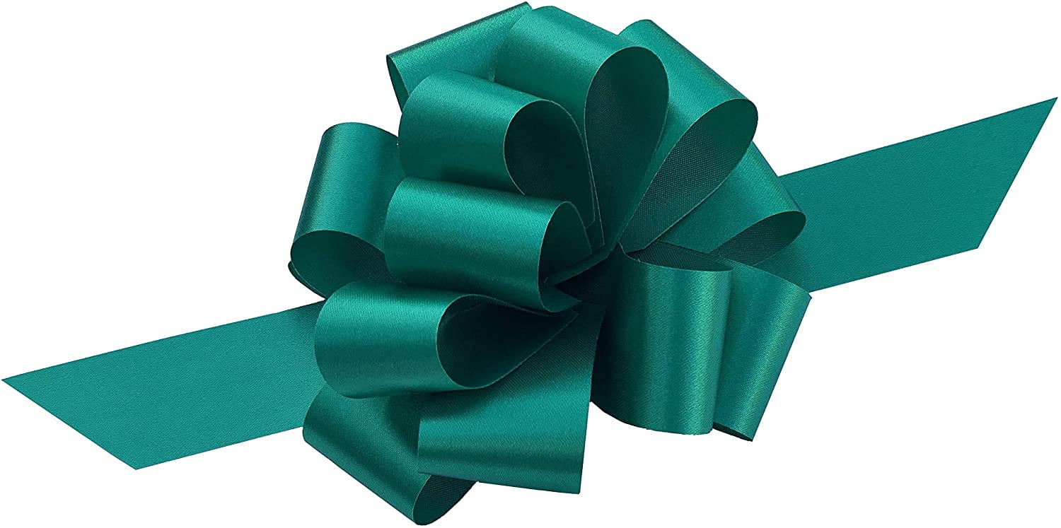 Emerald Green Christmas Gift Pull Bows - 5" Wide, Set of 10, St ...