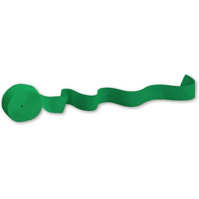 Emerald Green Crepe Streamer, 81ft, 1ct - Walmart.com